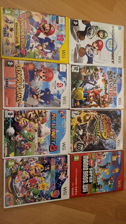 Mario Sammlung 8x Nintendo Wii Spiele Kompl. (Neu (gemäss Beschreibung ...