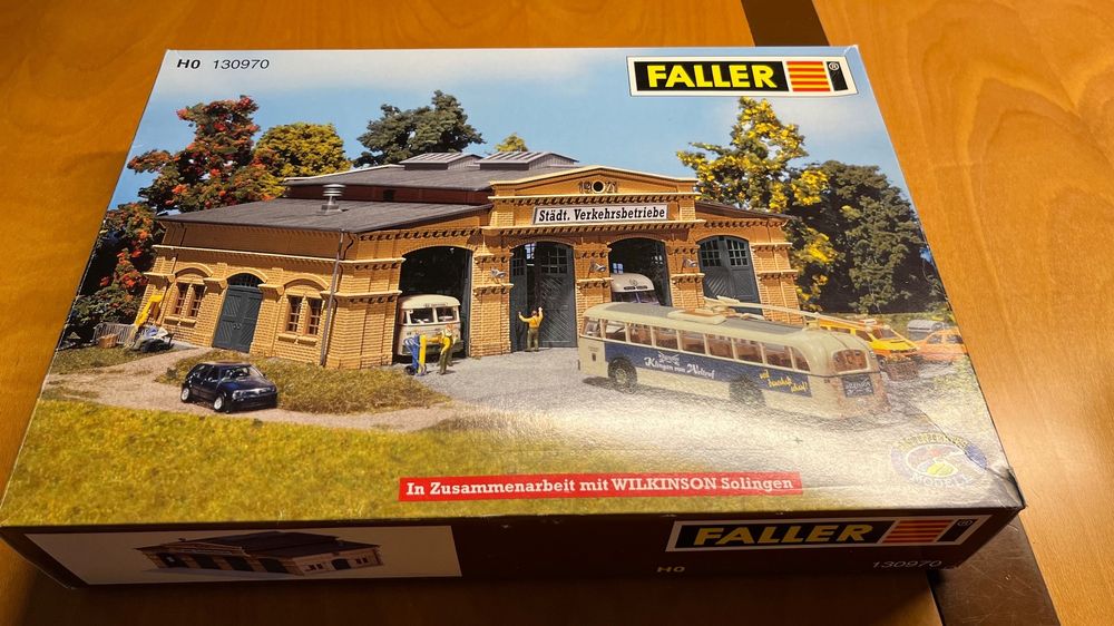 Faller Bus-Depot mit Fahrzeug Bausatz H0, Rarität! | Kaufen auf Ricardo