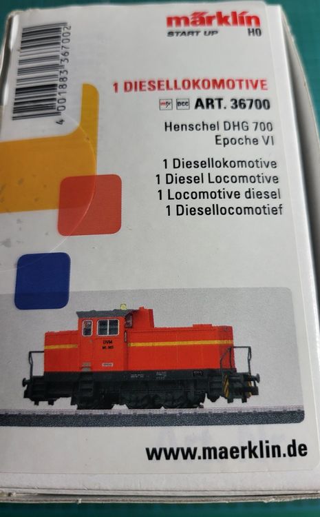 Màrklin 36700 DHG 700 Henschel Diesellok Digital (Neu (gemäss Beschreibung)) in Malters für CHF ...