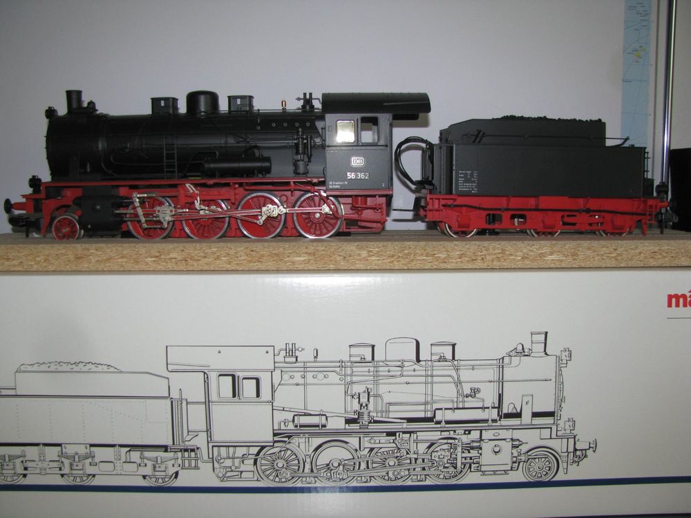 Märklin Nr. 55282 - Dampflok mit Tender BR 56 der DB, Spur 1 (Gebraucht ...
