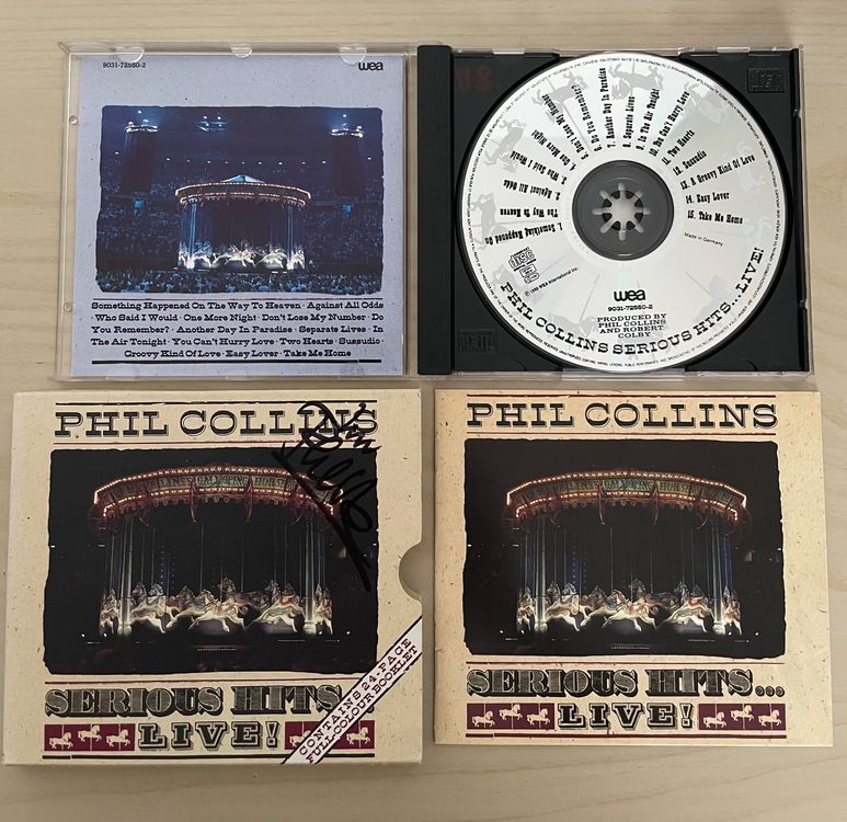 Signierte CD Phil Collins / Serious Hits LIVE | Kaufen auf Ricardo