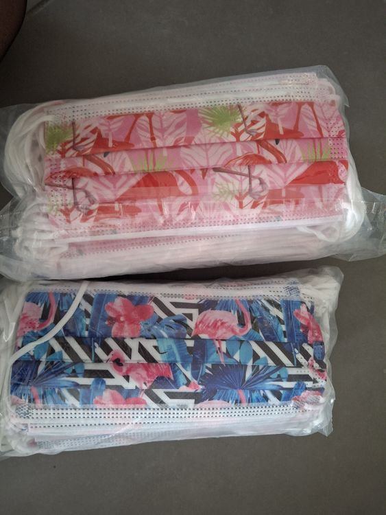 Trendy Flamingo Face Masks 3-Ply, New (Neu und originalverpackt) in ...