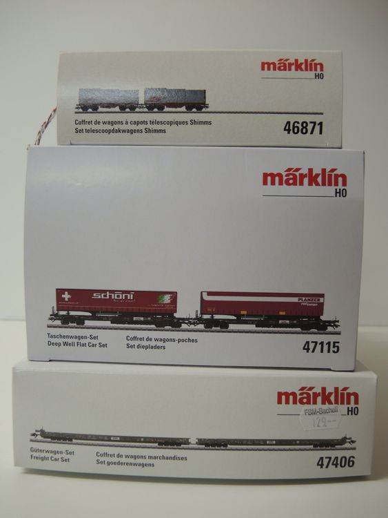 Q46: Märklin Güterwagen (Neu und originalverpackt) in für CHF 190 – mit ...