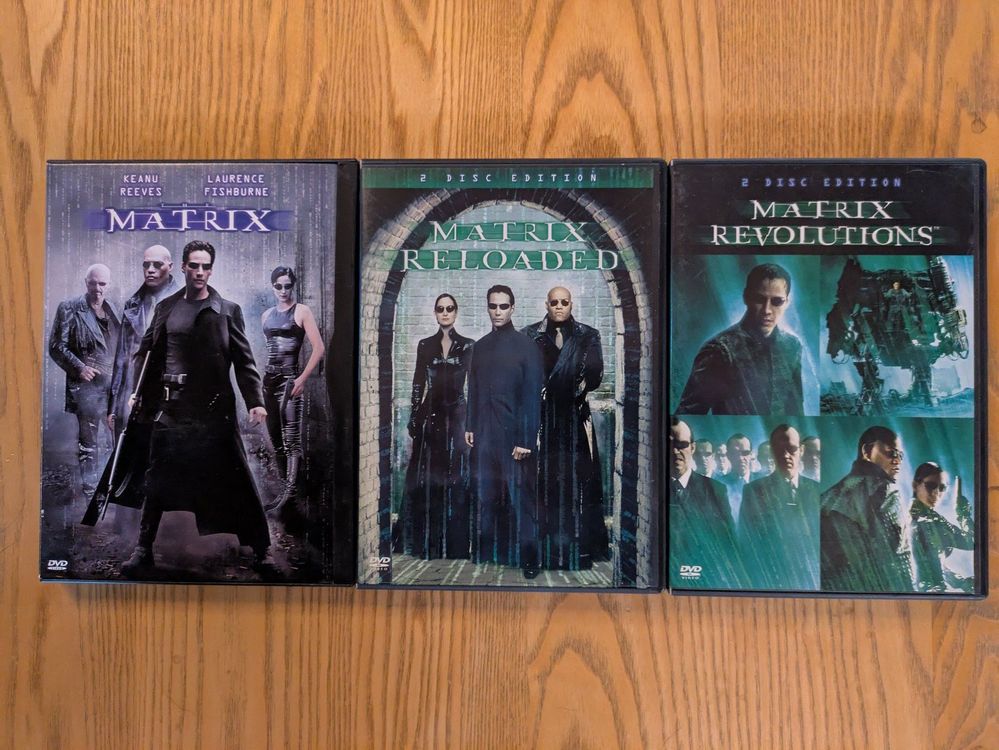 Matrix Trilogie (Kultfilme auf 3 DVD's) (Gebraucht) in Männedorf für ...