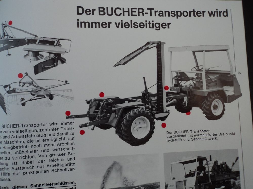 Prospekt Bucher Motormäher Transporter (Gebraucht) in Schwarzenburg für ...