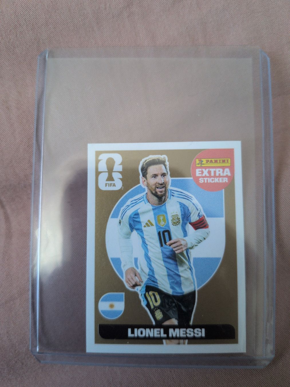 Panini FIFA WM 2026 Extra Sticker LIONEL MESSI Gold (Neu (gemäss ...
