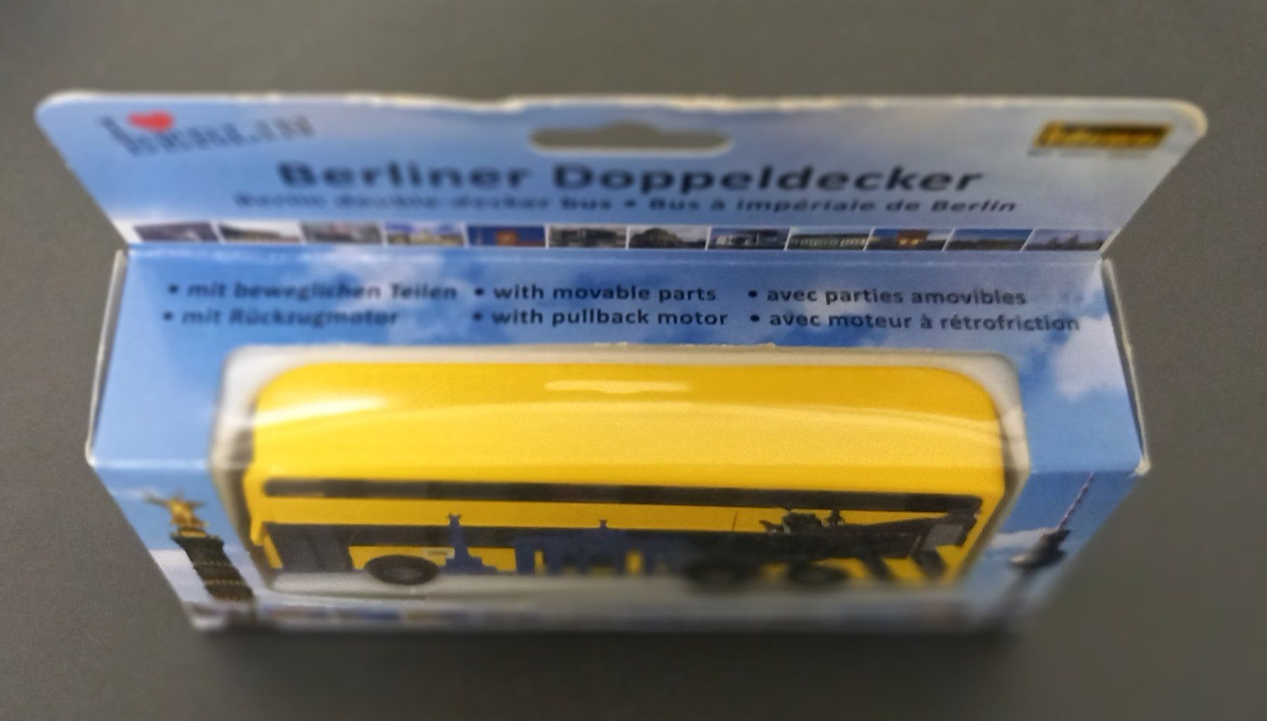 *BERLINER DOPPELDECKERBUS* NEU/L'BUS 14CM/RÜCKW.MOTOR (Neu und ...