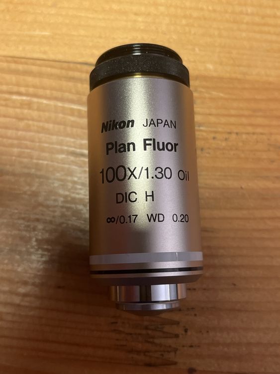NIKON PLAN FLUOR 100X/1.30 OIL DIC H MICROSCOPE OBJECTIF (Gebraucht) in Vessy für CHF 250 – mit ...