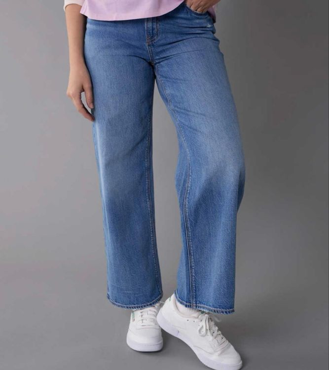 American Eagle Super High-Waisted Baggy Wide-Leg Jeans (Neu und originalverpackt) in St. Gallen ...