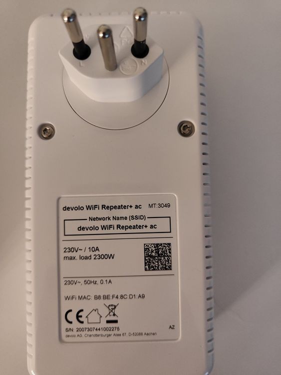 Kit 2xCPL Devolo dLAN 1200+ und ein Devolo Repeater+ ac 867 (Gebraucht ...