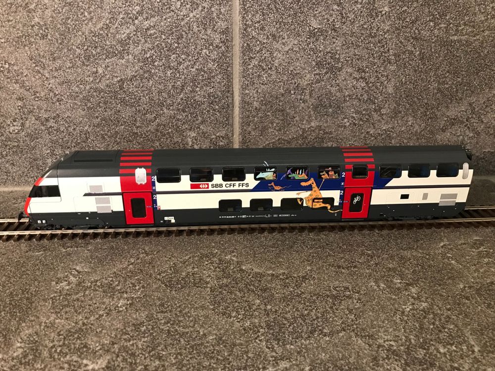 H0 SBB IC 2000 Doppelstock-Steuerwagen Dino (Roco 64856), DC (Neu ...