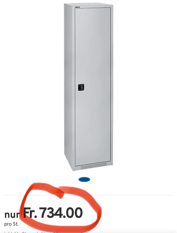 neuer Giftschrank Metallschrank Stahl mit Belüftungslöchern, (Neu (gemäss Beschreibung)) in ...