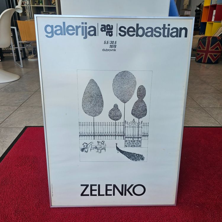 Art Zelenko 1976 Galerija Sebastian Dubrovnik Plakat Bild (Gebraucht ...