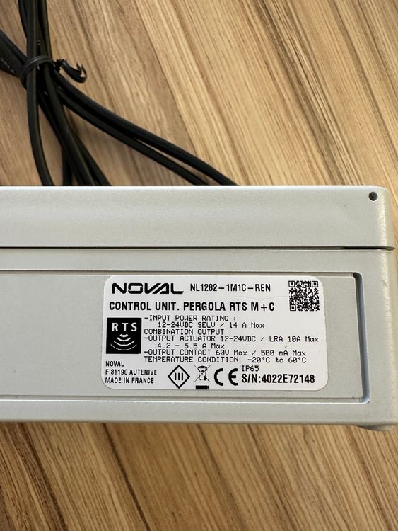 NOVAL CONTROL UNIT PERGOLA RTS M+C Motorensteuergerät (Gebraucht) in ...