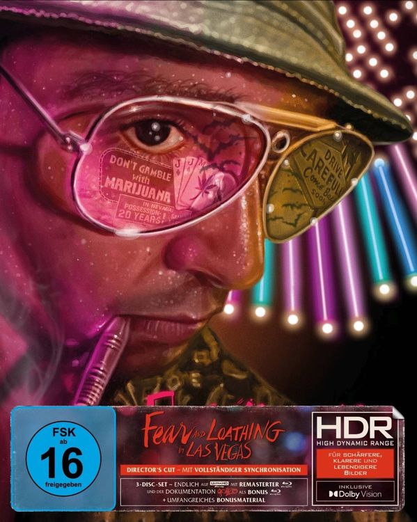 Fear and Loathing in Las Vegas (1998) 4K UHD Blu Ray & 2 BD (Neu und ...