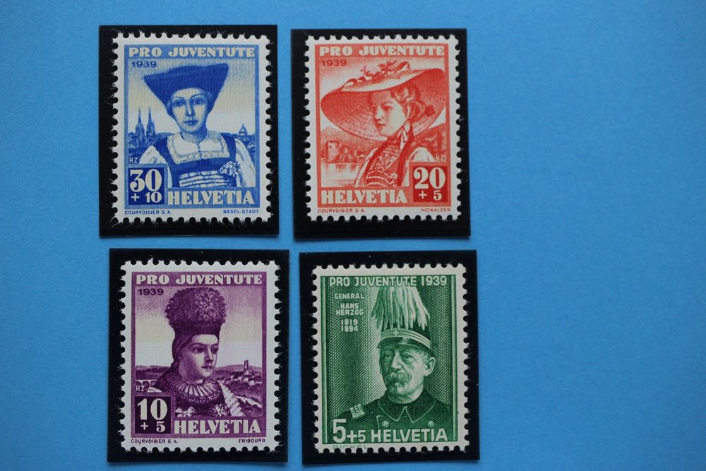 PJ 1939 – Satz + ABART - postfrisch ** - TRACHTEN - CHF 7.50 (Neu ...