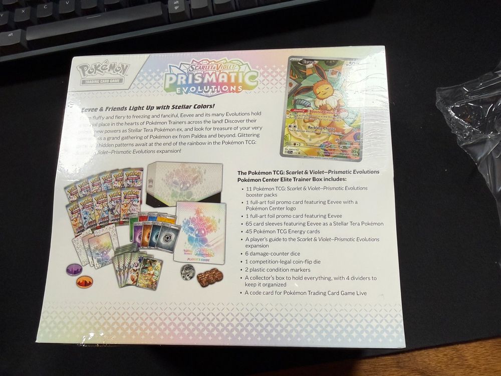 Prismatic Evolutions Pokemon Center Elite Trainer Box PC ETB (Neu ...