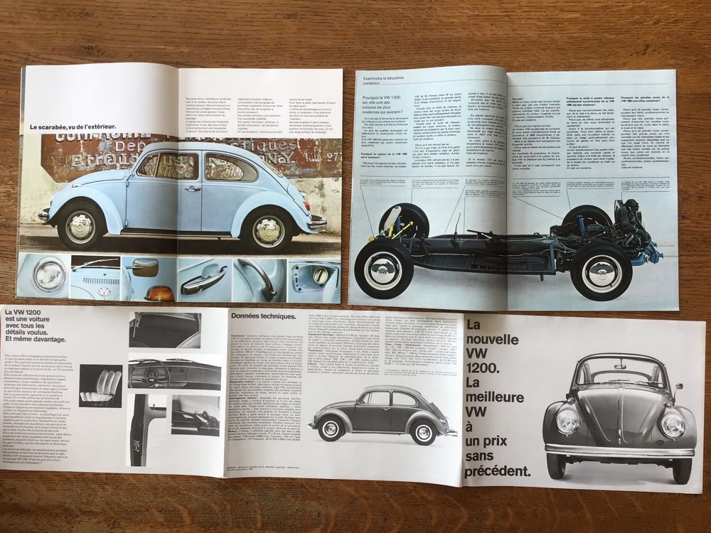 Brochures et dépliant vintage oldtimer VW (D'occasion) à Fully pour CHF ...
