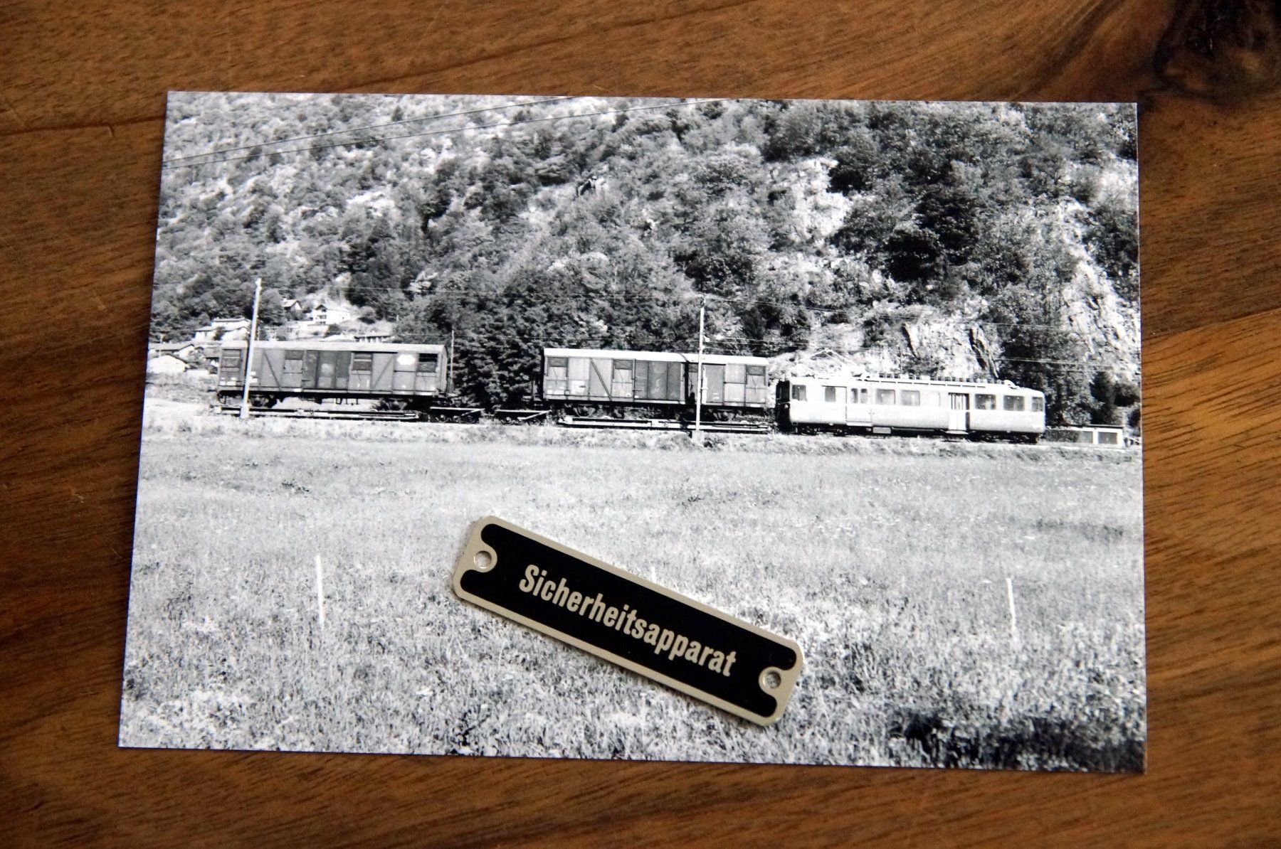 RhB (BM) Misox Triebwagen mit Rollschemeln (Foto) (Gebraucht) in Schönenwerd für CHF 5 – mit ...