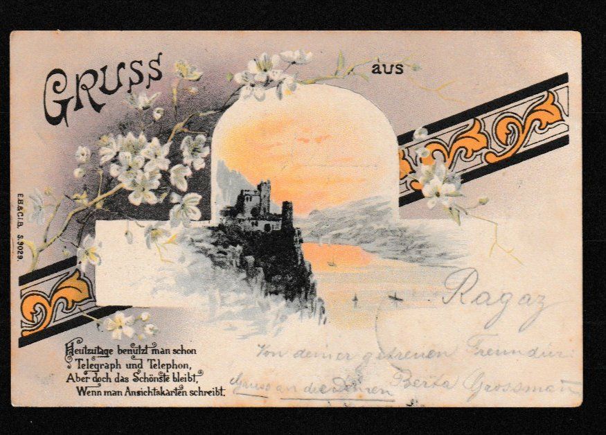Gruss aus Ragaz, gestempelt Pfäfers & Mettmenstetten 1899 (D | Kaufen auf Ricardo