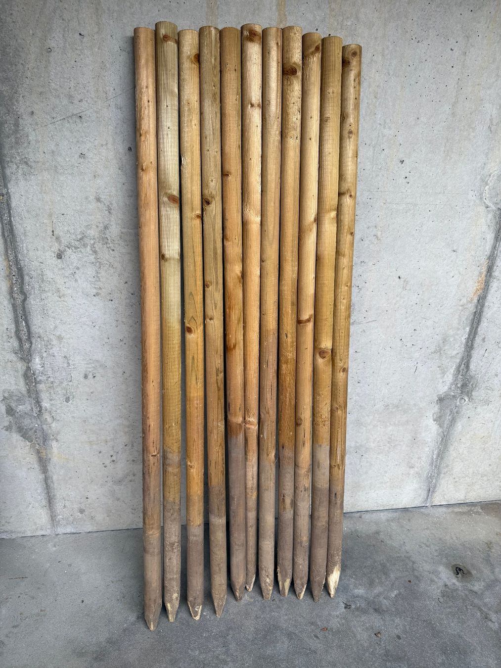 Gebrauchte Holzpfähle, Zaunpfähle 11 Stück (140-142 cm) (Gebraucht) in ...