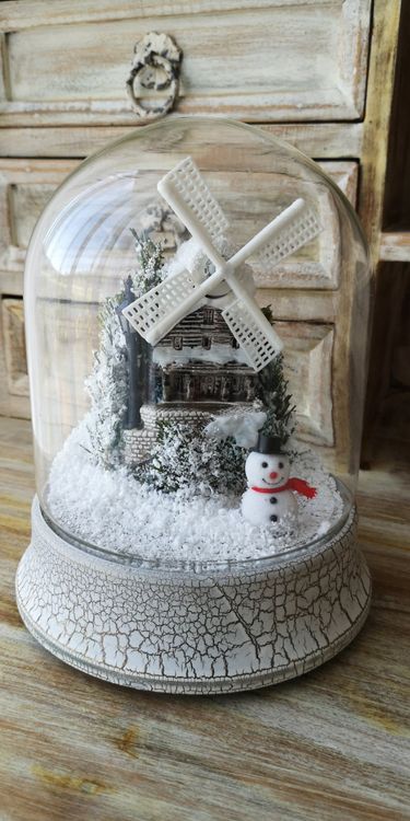 Grosse Schneekugel - Snow Globe Winterdekoration 19cm (Neu (gemäss ...