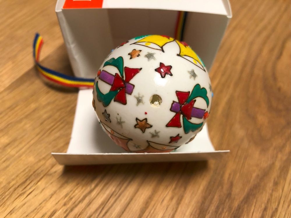 5 neue, schöne, echte Eier, Weihnachtsbaum Dekoration (Neu und ...