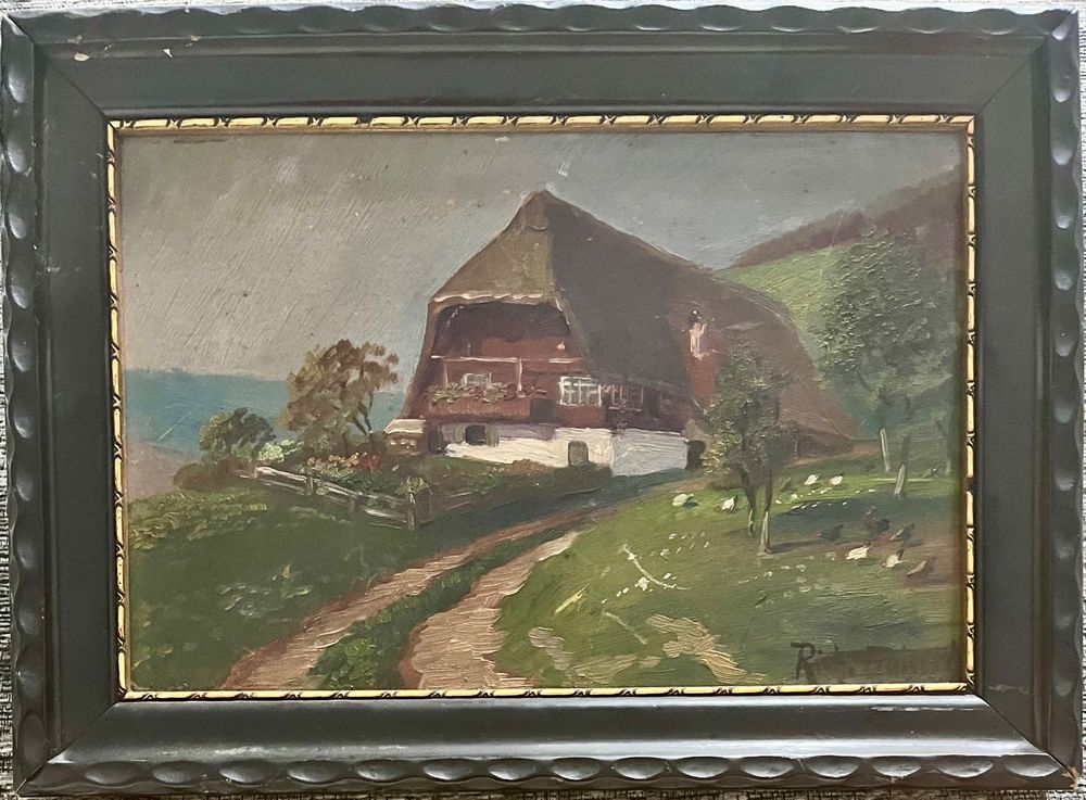 Antike Bauernhaus Ansicht Gemälde, Unl. Signiert (Gebraucht) in Root für CHF 19 – mit Lieferung ...