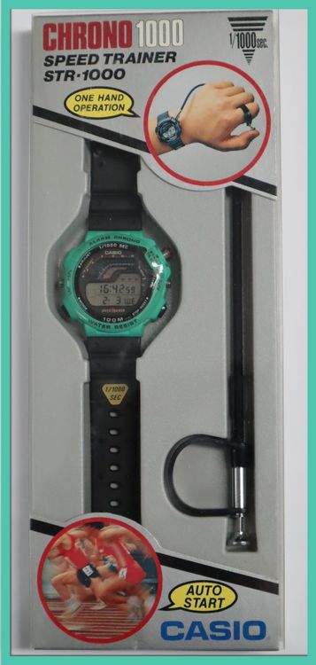 Casio STR-1000 SPEED TRAINER grün vintage NOS (Neu und originalverpackt ...
