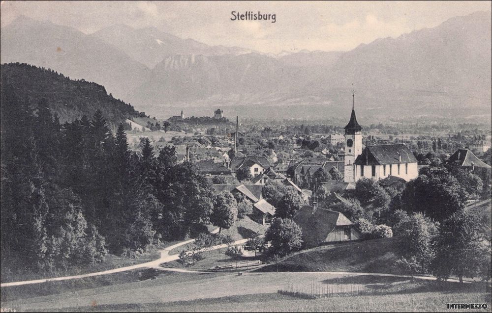 Steffisburg BE // 1919 Kirche Berner Oberland (Gebraucht) in Basel für ...