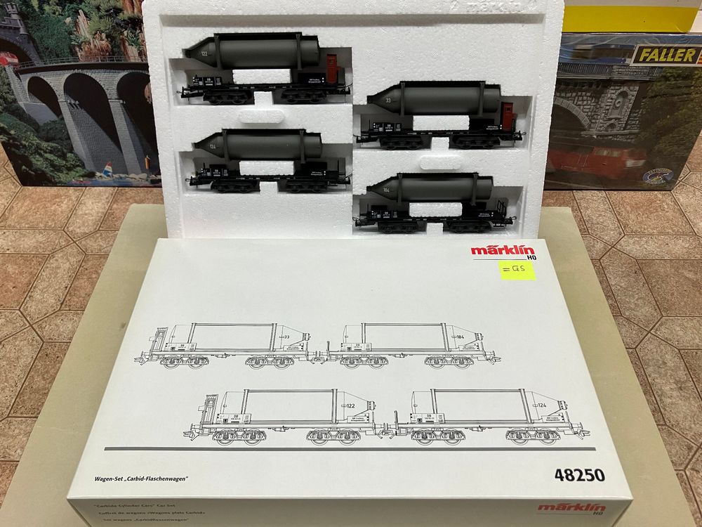 Märklin 48250 Set Carbid-Flaschenwg. SKW/Trostberg,DB, H0 GS (Gebraucht ...