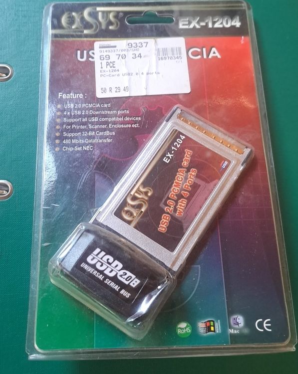 Carte PCMCIA USB 2.0, 4 Ports | Kaufen auf Ricardo