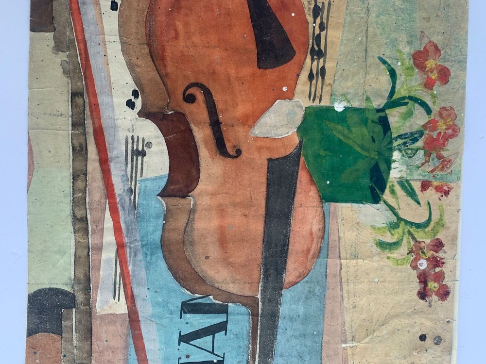 Hans ROHNER (1898-1972) Mischtechnik/Collage (Gebraucht) in Root für CHF 30 – mit Lieferung auf ...