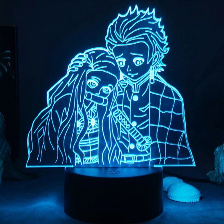 Anime 3D Led Lampe - Tanjiro & Nezuko (Neu und originalverpackt) in st ...