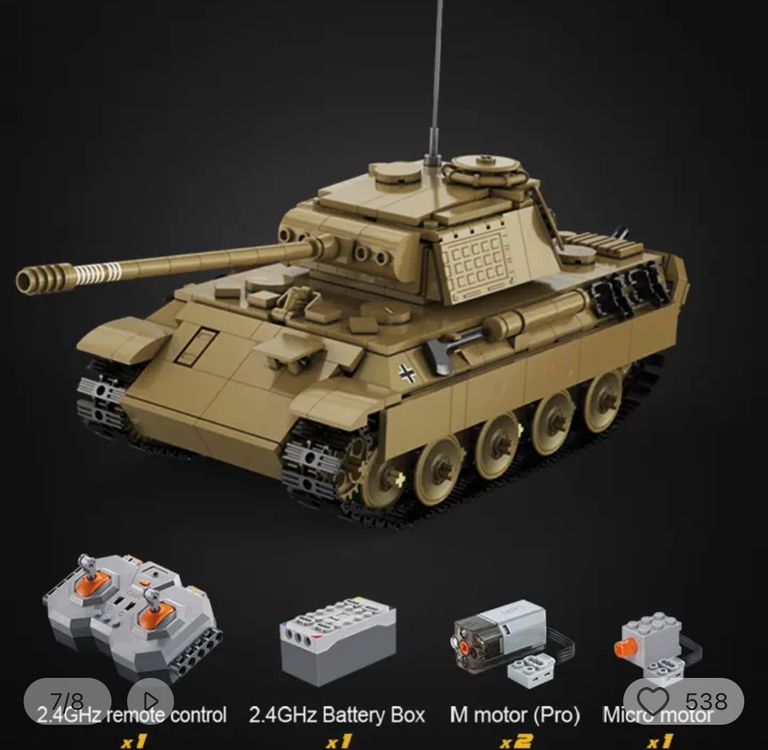 Cada Master RC-TechnikAkku Panzer Neu 907 Teile Lego Komp. (Neu (gemäss ...