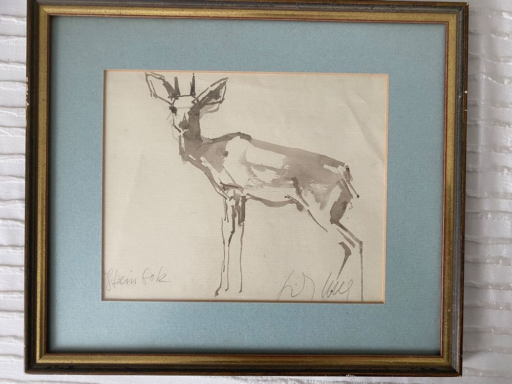 Fritz Hug, Steinbock, Original | Acheter sur Ricardo