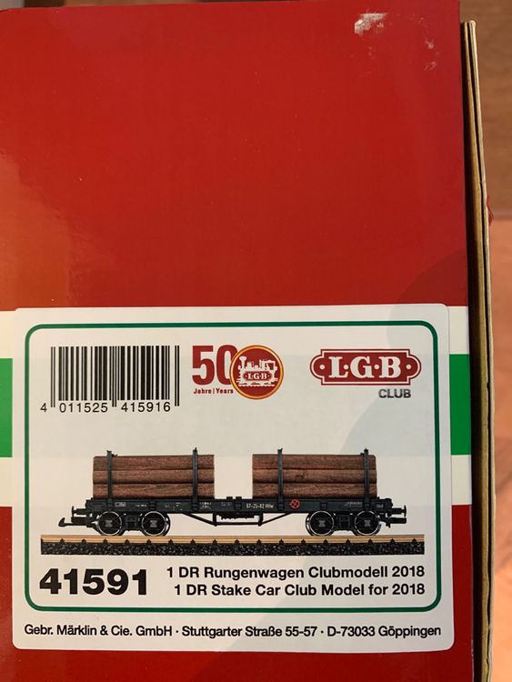 LGB DR Rungenwagen Exclusive Serie Mit Zertifikat OVP | Kaufen auf Ricardo