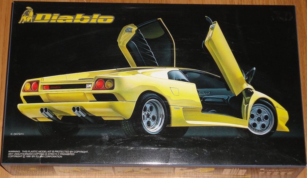FUJIMI YELLOW LAMBORGHINI DIABLO 1:24 (Neu (gemäss Beschreibung)) in ...