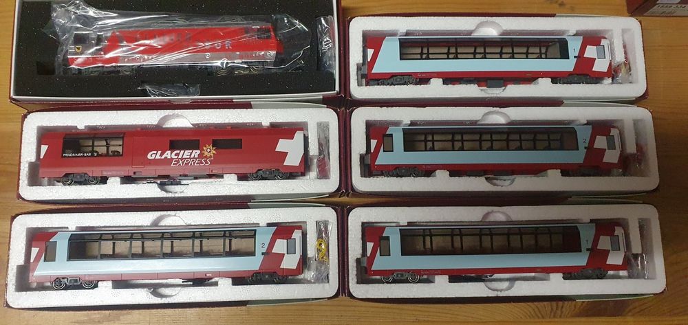 BEMO:HO.AC:RHB GLACIER EXPRESS 6TEILIG DIG. NEUWERTIG/OVP | Kaufen auf Ricardo