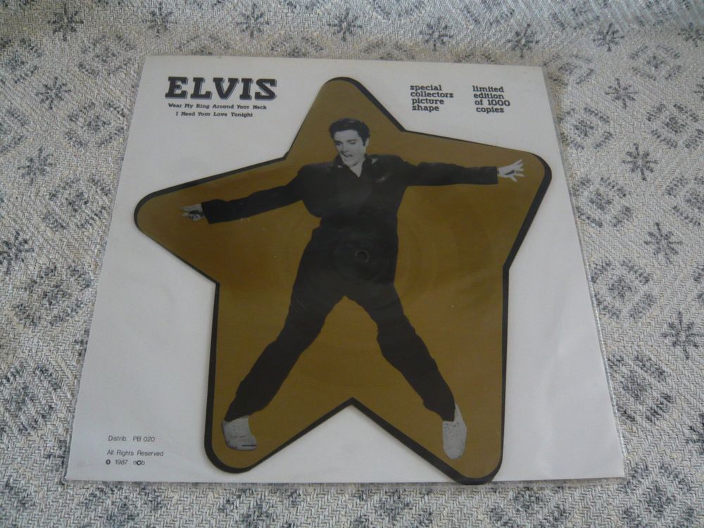 ELVIS PRESLEY SPECIAL COLLECTORS PICTURE SHAPE 1000 COPIES (Neu (gemäss ...