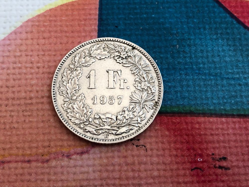 Schweiz 1 Franken 1957 Silber Rar | Kaufen auf Ricardo