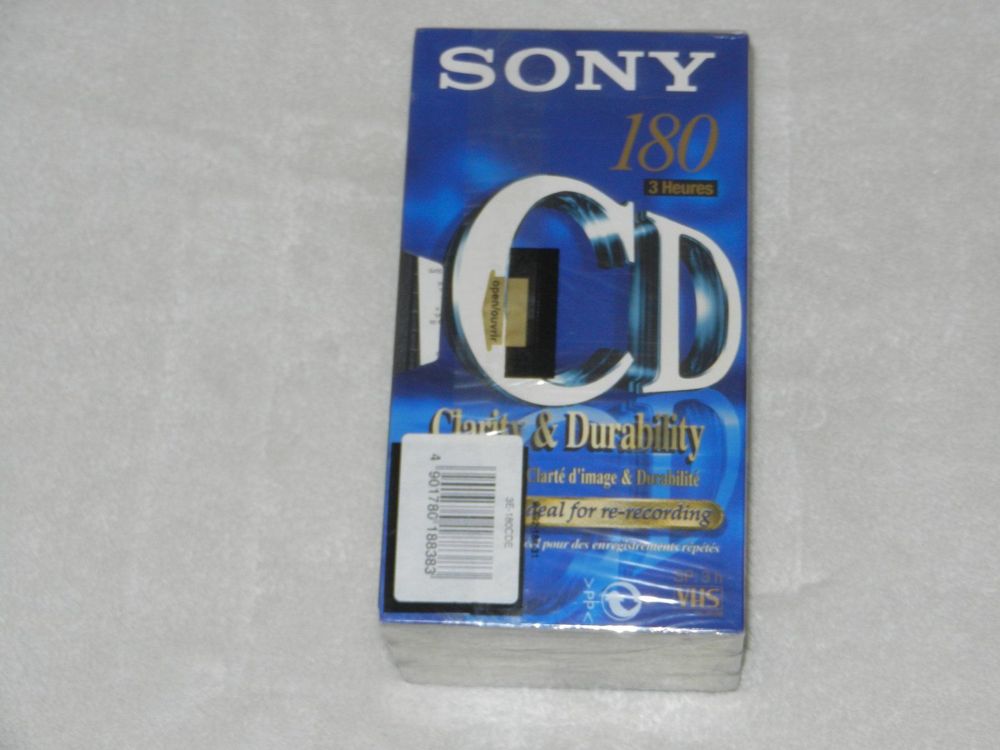 VHS VIDEOKASSETTEN VON SONY 180 / 3 hours / NEU+OVP | Kaufen auf Ricardo