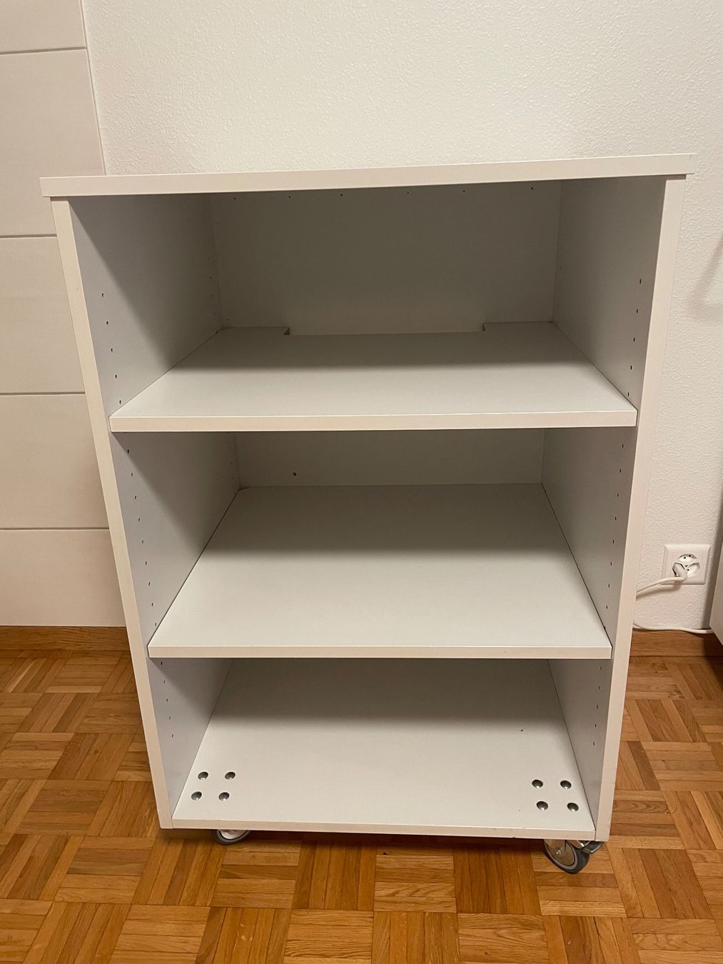 2 Meubles de rangement blanc à roulettes, parfait état! (55) (Defekt ...