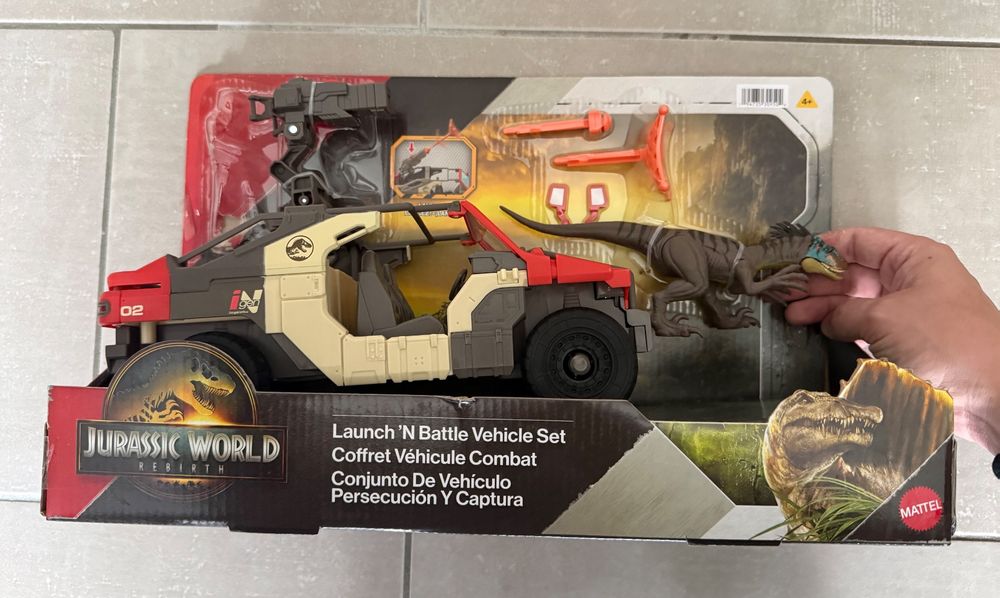 Jurassic World Rebirth Mattel - Launch'N Battle Vehicle Set (Neu ...