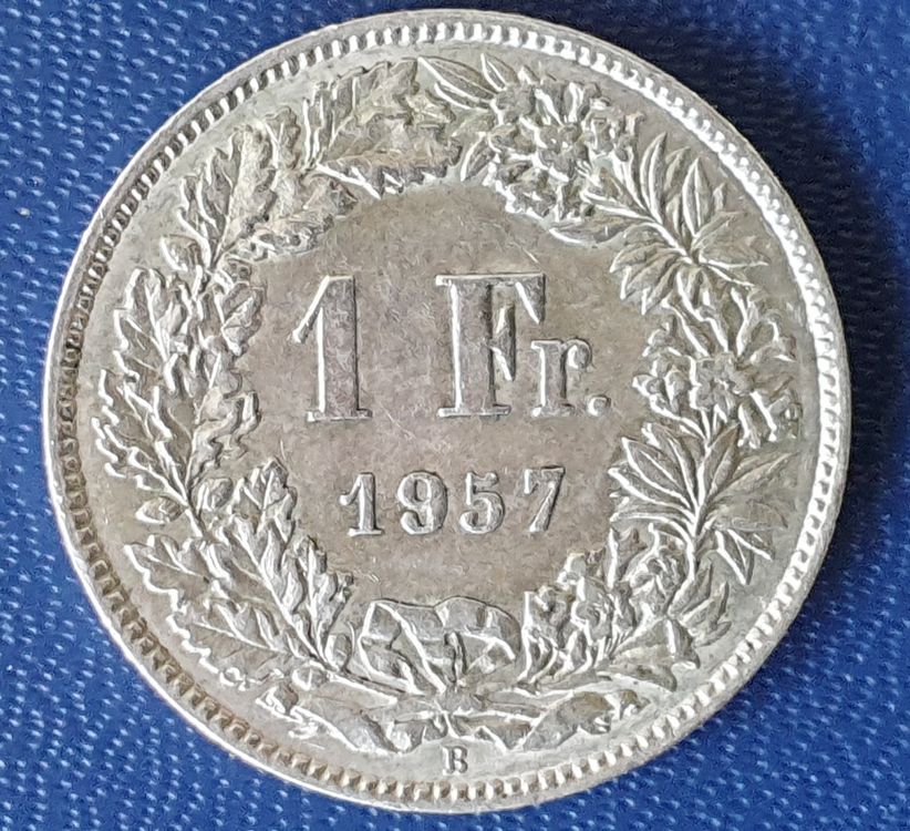 1 Franken 1956, 1957, 1959 + 1960 Silber - schöne Exemplare (Gebraucht) in Wallisellen für CHF ...