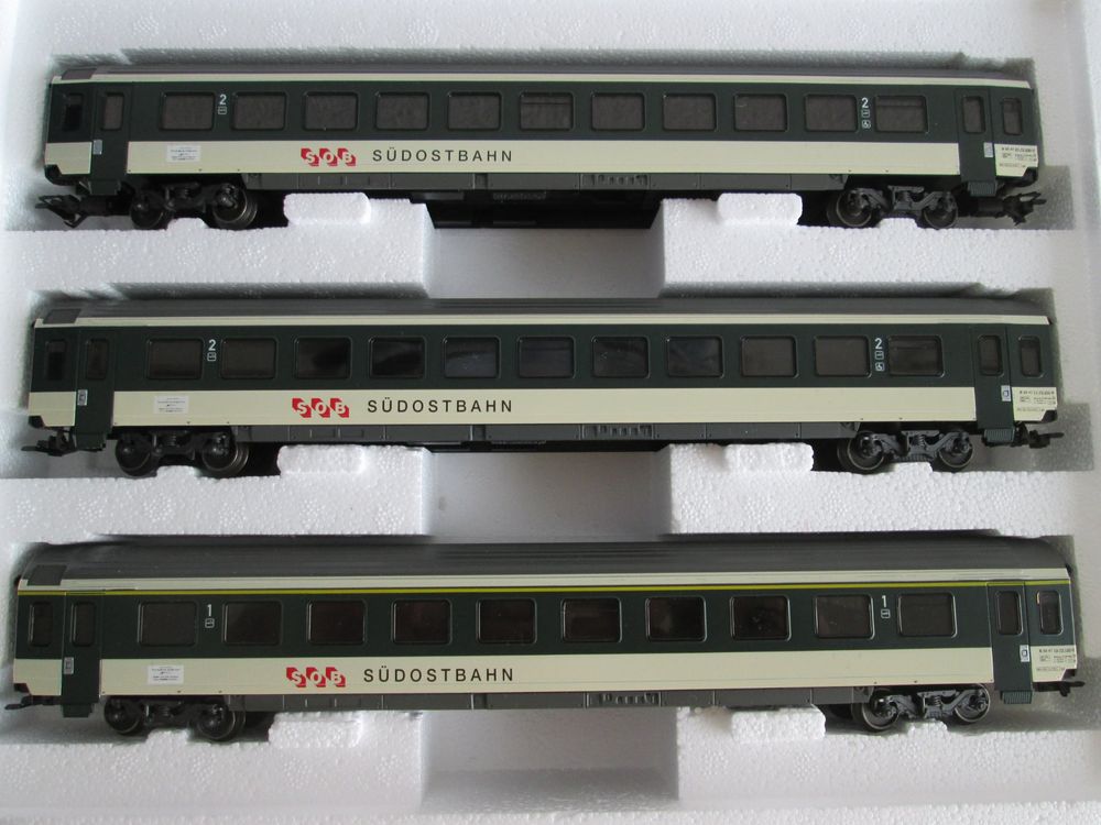 Märklin 42161 H0 AC 3 Personenwagen SOB EW IV 1. und 2. Kl. (Neu (gemäss Beschreibung)) in ...