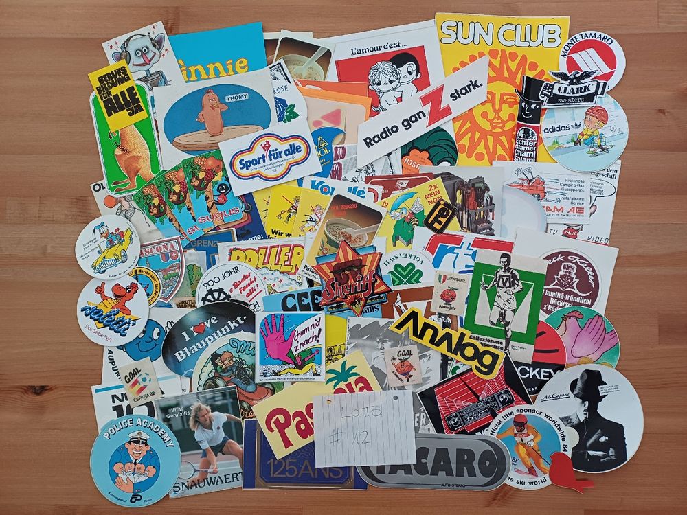 Lotto stickers vintage mix, con girl liebes-sticker, #12 (Gebraucht) in ...