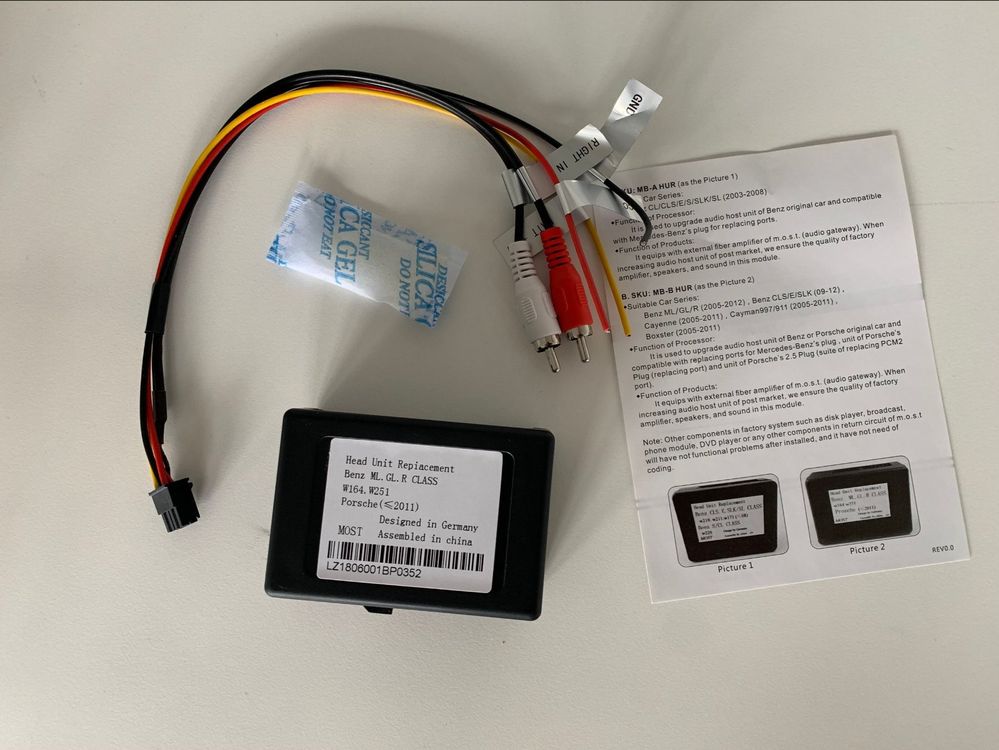 Porsche Cayenne Most Glasfaser Bose Verstärker Adapter (Neu und ...