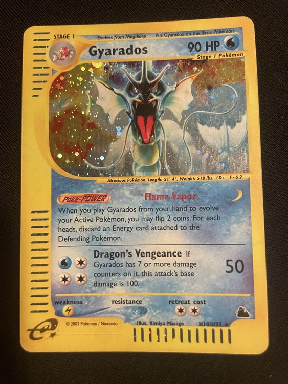 Pokémon Gyarados H10/H32 – Skyridge (2003) – Holo (Gebraucht) in ...