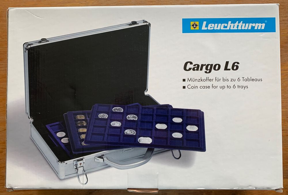 Münzkoffer Cargo L6 von Leuchtturm mit 6 Tableaus (Neuf (Voir ...